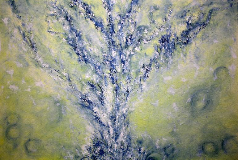 Kalpa Vriksha - The Magical Tree Painting by Ganesh Bhat | Saatchi Art