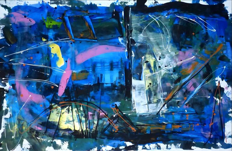 Urban Abstract Painting by Floria Rey | Saatchi Art