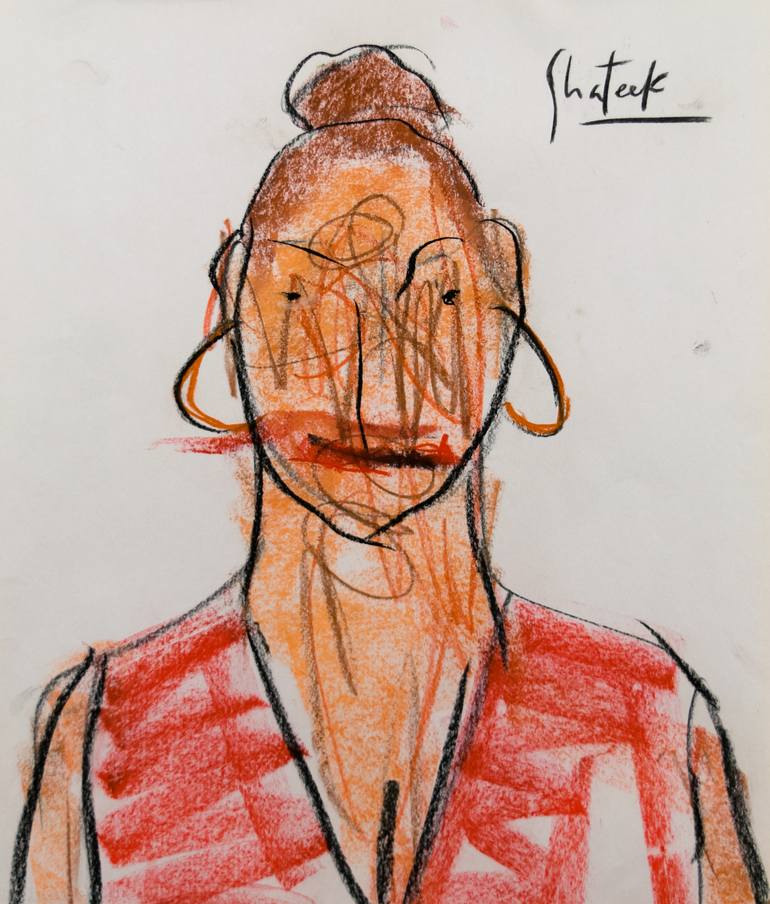 The Look of a Leader Drawing by Shateek Brown | Saatchi Art