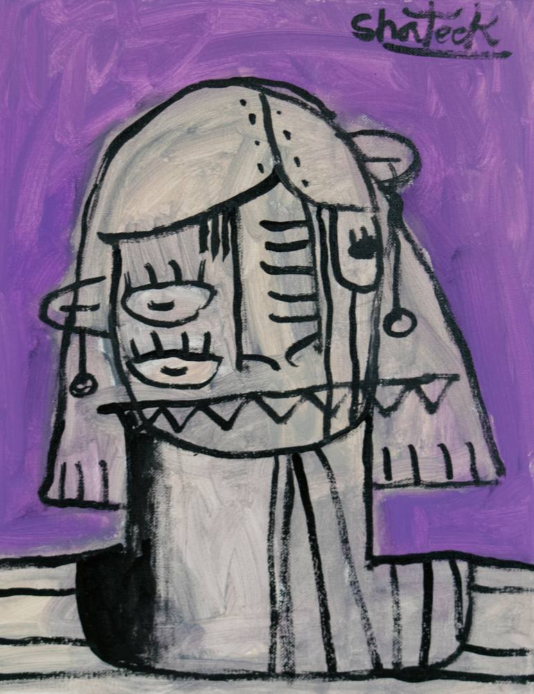 Portrait of a Woman Painting by Shateek Brown | Saatchi Art