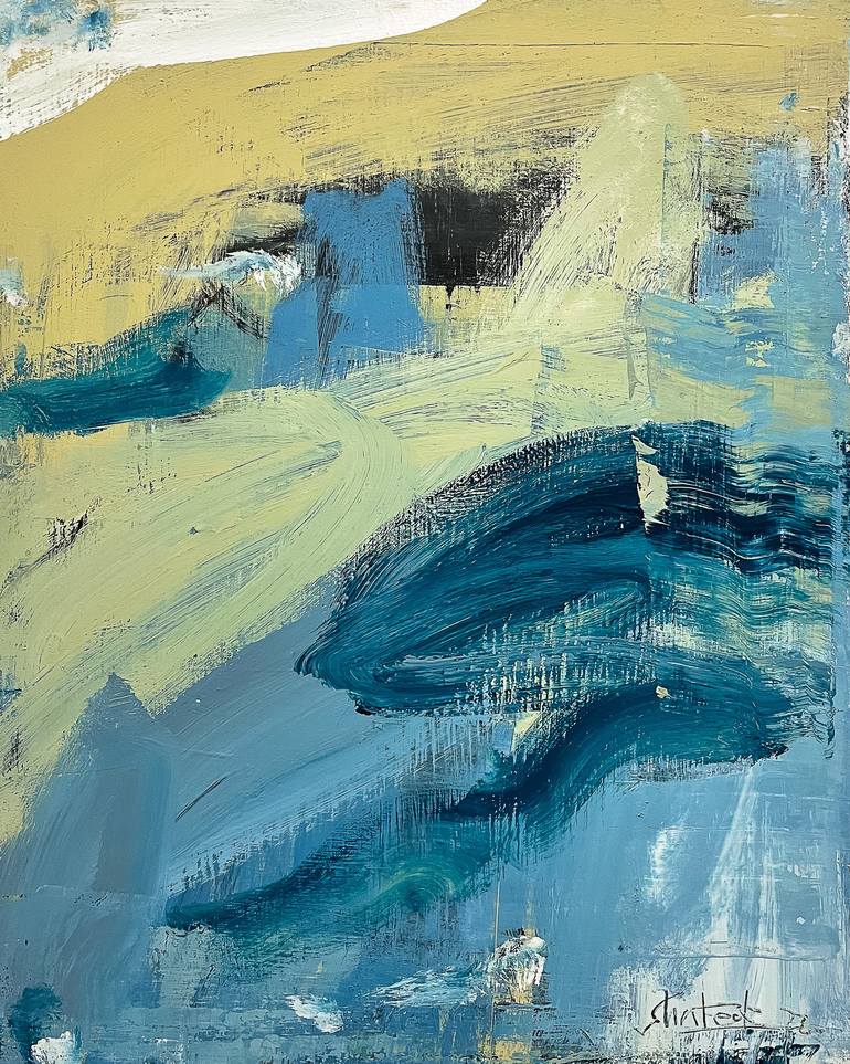 Seashells and Slow Sand Painting by Shateek Brown | Saatchi Art