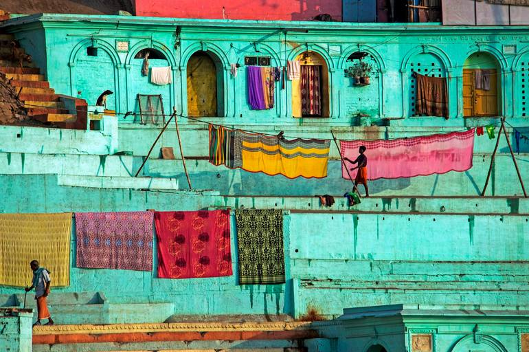 Varanasi Laundry Photography by Jeremy Horner | Saatchi Art