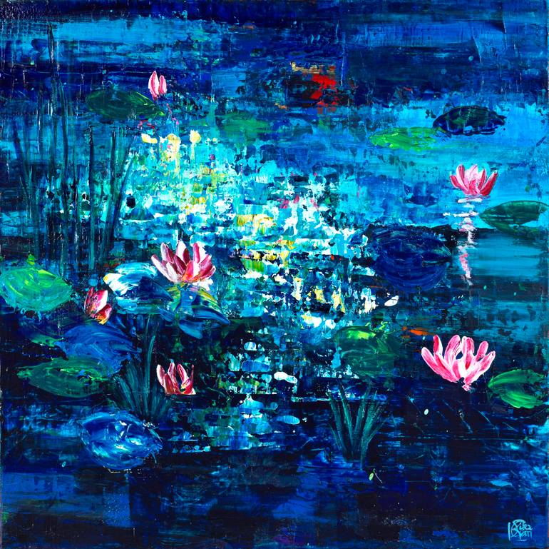my Nymphéas 177 Painting by Joelle Kem Lika | Saatchi Art
