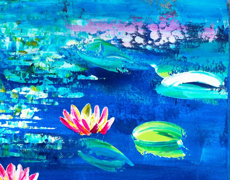 my Nymphéas 177 Painting by Joelle Kem Lika | Saatchi Art