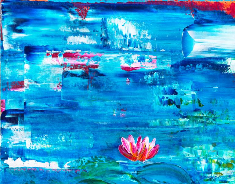 my Nymphéas 177 Painting by Joelle Kem Lika | Saatchi Art