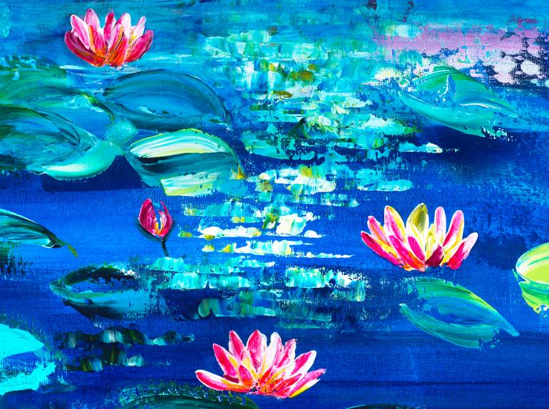 my Nymphéas 177 Painting by Joelle Kem Lika | Saatchi Art