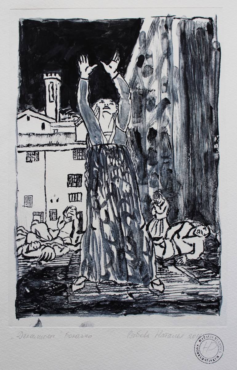 Decameron of Boccaccio #1 - Limited Edition 1 of 1 Printmaking by ...