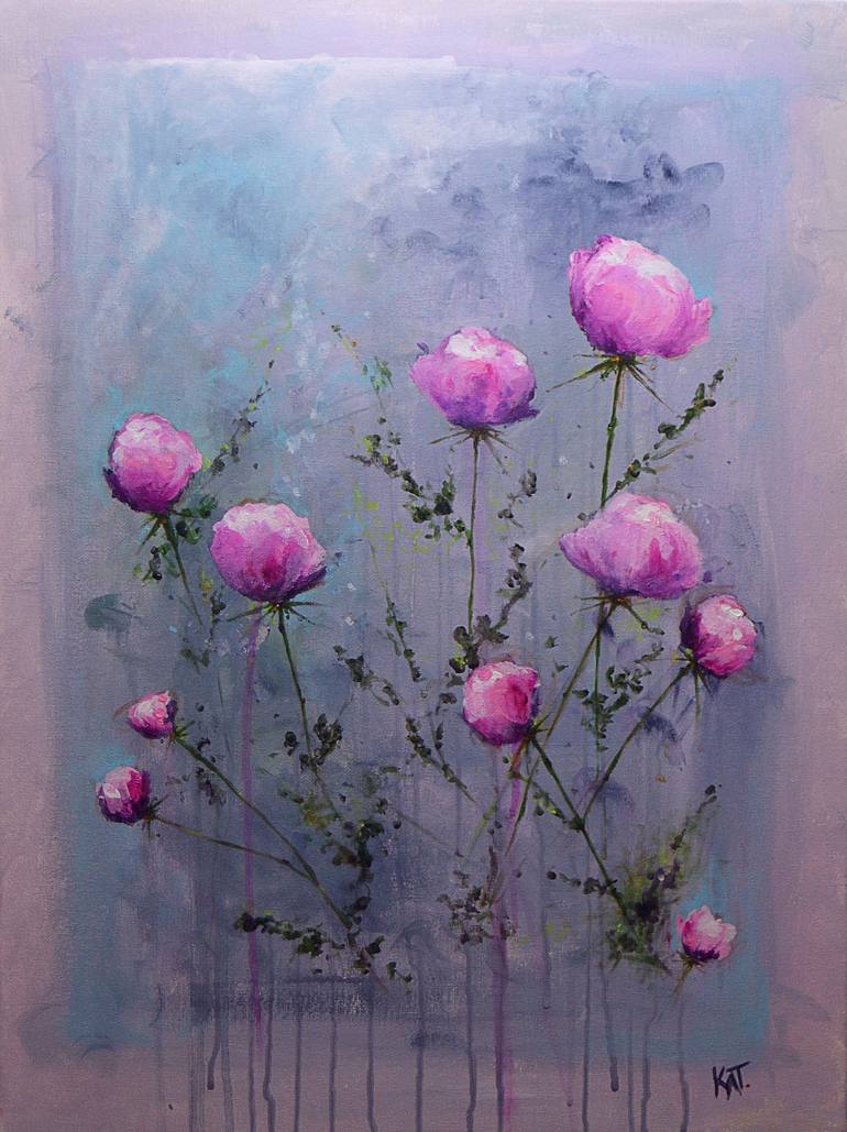 First Bloom Painting by Kat Warren | Saatchi Art