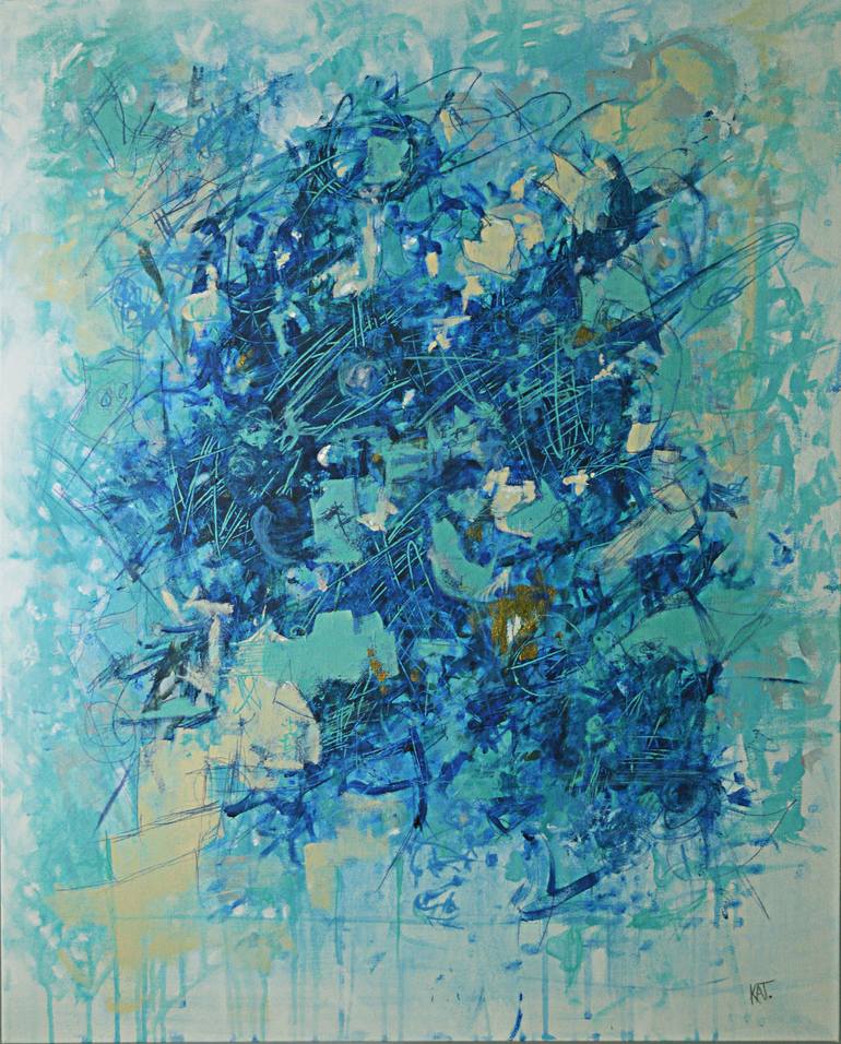 Faith Amid Tumult Painting by Kat Warren | Saatchi Art