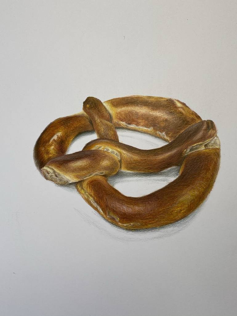 Pretzel Drawing Drawing by Marie-Noëlle Erasmus | Saatchi Art