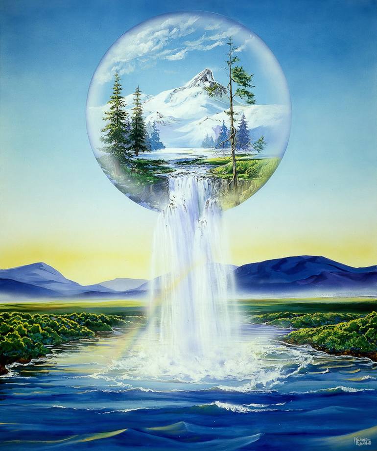 World within a World Painting by Michael Rosenblatt | Saatchi Art