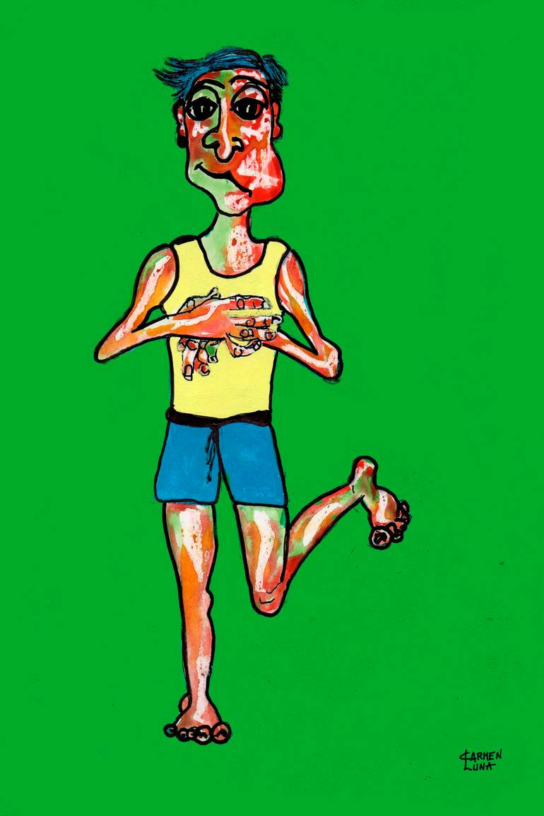 36-Los traviesos. Painting by Carmen Luna | Saatchi Art