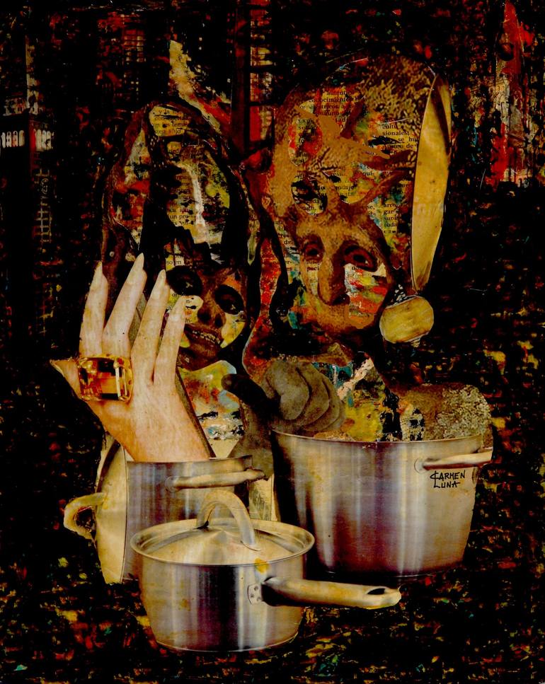 18-GOYA by Carmen Luna. Comida de viejas. Collage by Carmen Luna ...