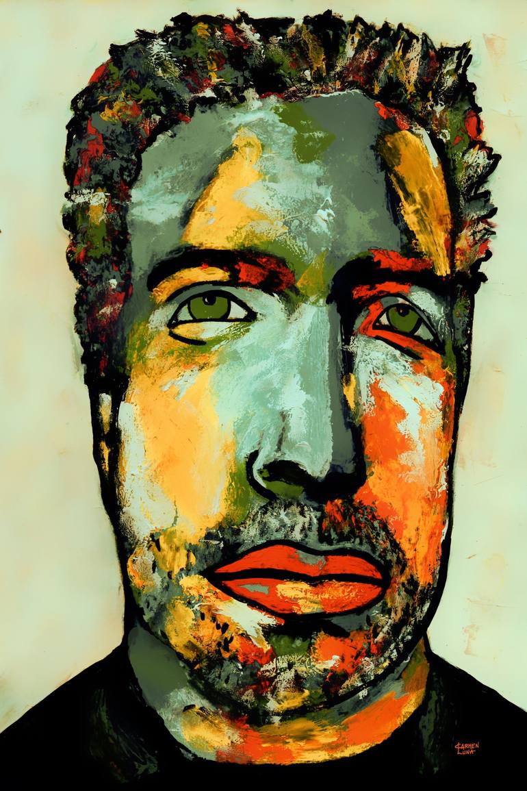 77-Gary Dourdan. Painting by Carmen Luna | Saatchi Art