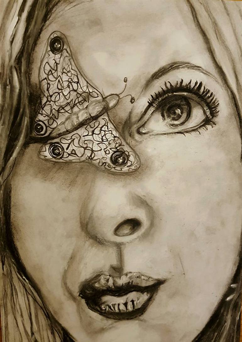 Unique Self Portrait Drawing Ideas