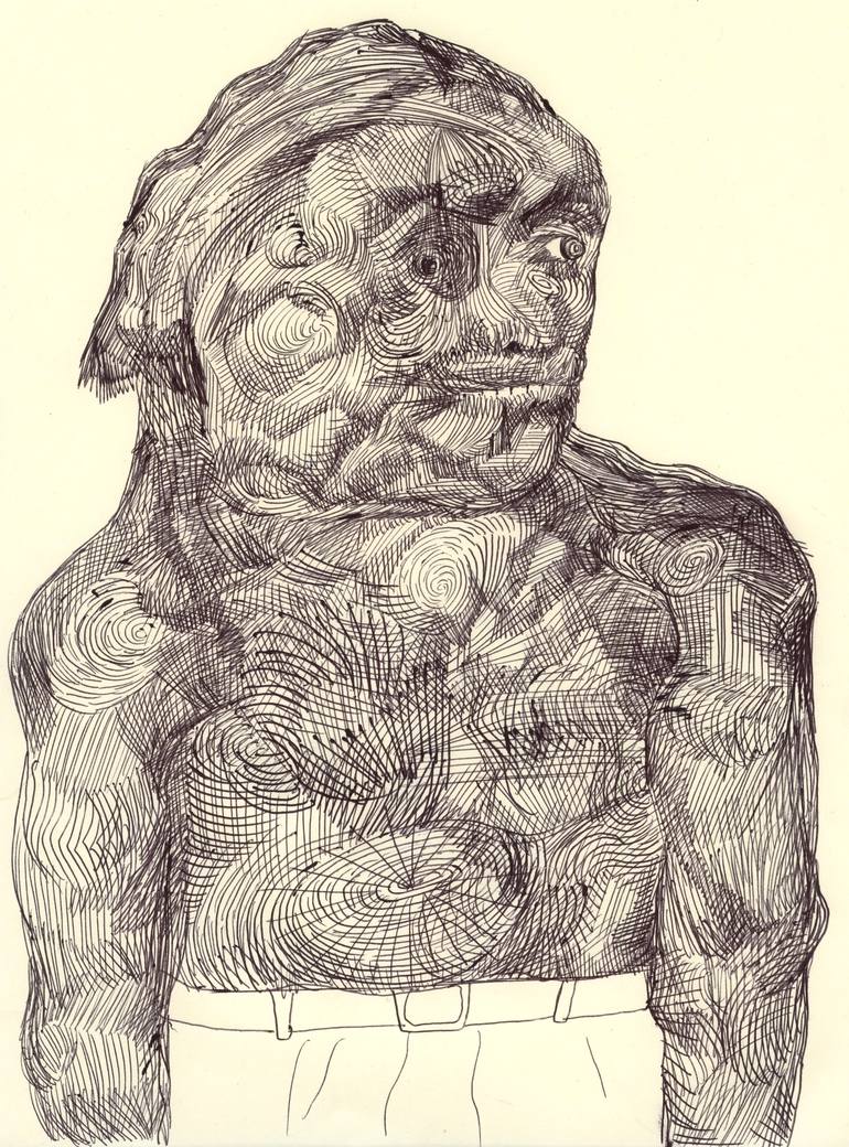 LA LUTTE MOROSE Drawing by Pedro Uribe Echeverria | Saatchi Art