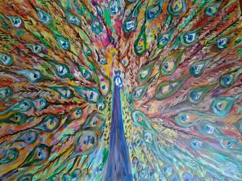 Peacock Painting by mosh mosh | Saatchi Art