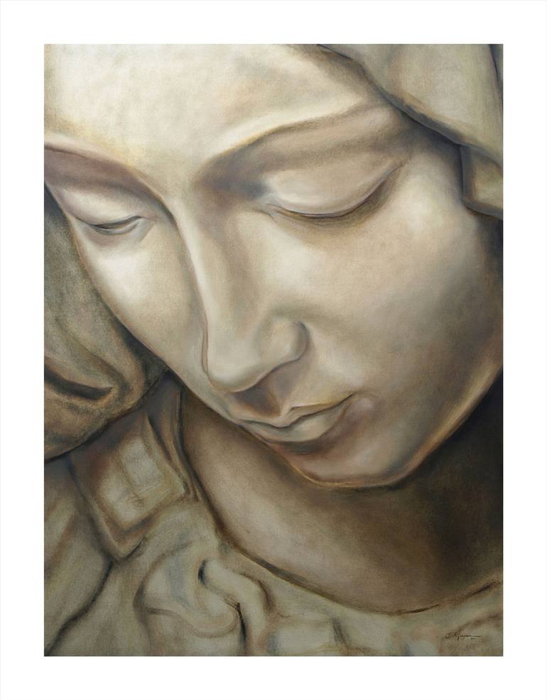 Michaelangelo's Mary Painting by Jennifer Mujezinovic | Saatchi Art