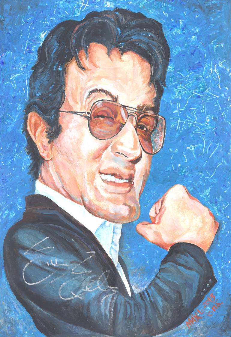Sylvester Stallone Drawing by Liapunov Maksim | Saatchi Art