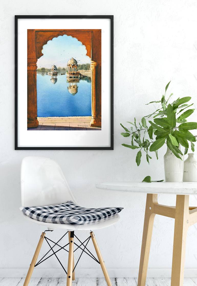 Arched view Painting by Ramesh Jhawar | Saatchi Art