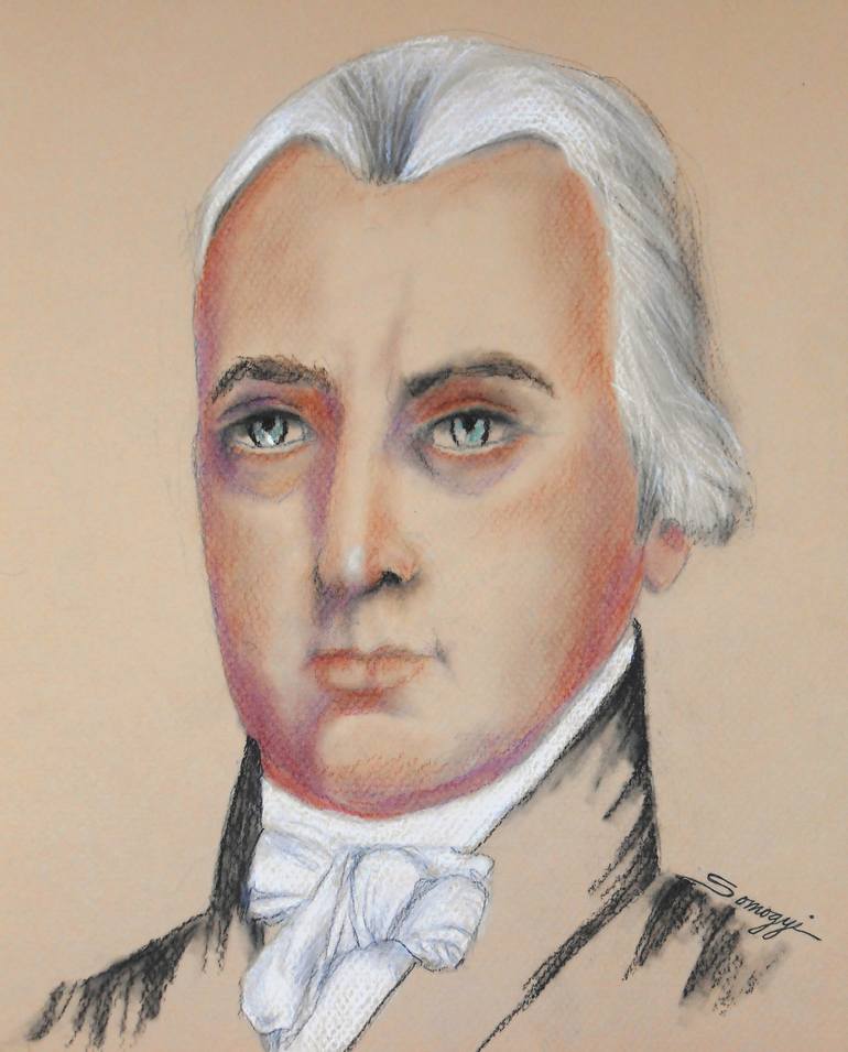 James Madison Drawing by Jayne Somogy | Saatchi Art