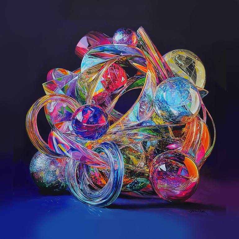 “Mish Mash” Painting by Charles Wildbank | Saatchi Art Germany