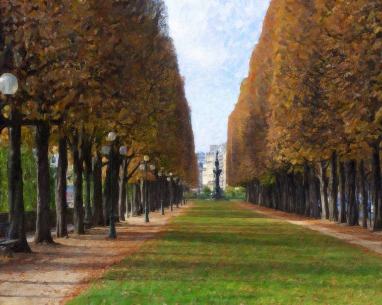 Rows of Trees Along the Seine, Paris Photography by Tom Reynen ...