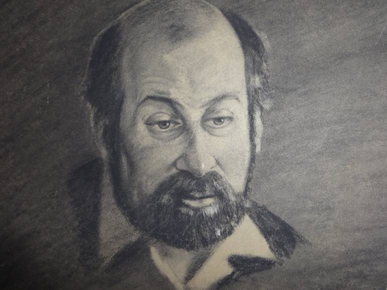 Sir Clement Freud Drawing by derek kirkup | Saatchi Art