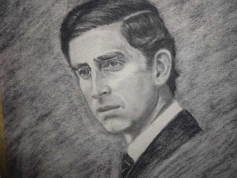 Prince Charles Drawing by Derek Kirkup | Saatchi Art