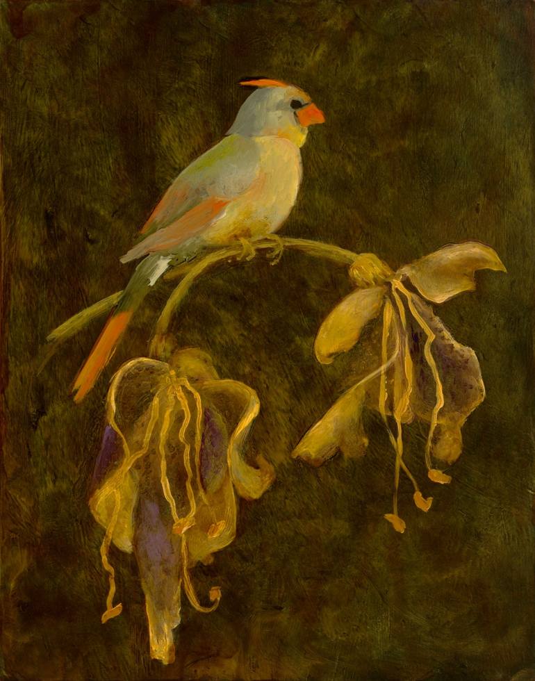 cardinal Painting by H Nelson | Saatchi Art