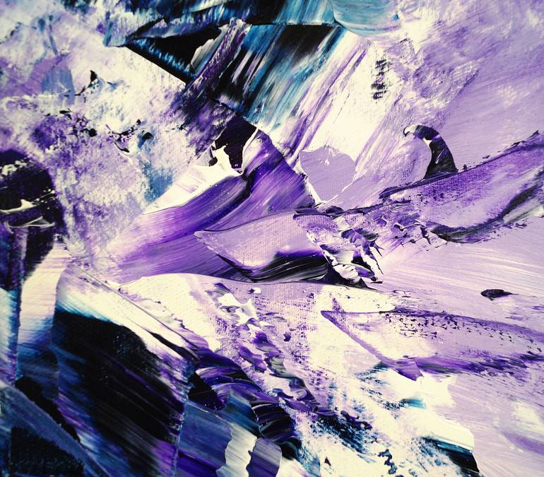 Violet Blue Energy L 2 Painting by Peter Nottrott | Saatchi Art