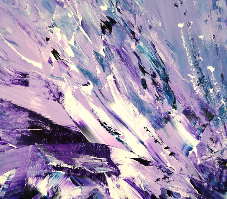 Violet Blue Energy L 2 Painting by Peter Nottrott | Saatchi Art