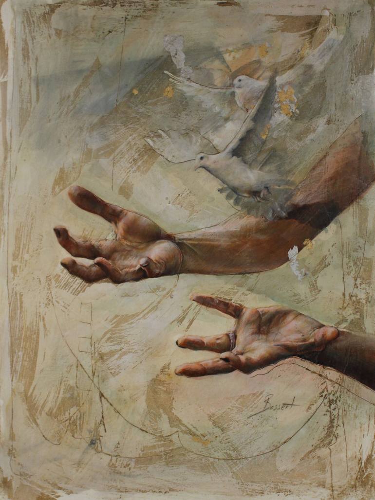 Giving Painting by Nancy Bossert | Saatchi Art
