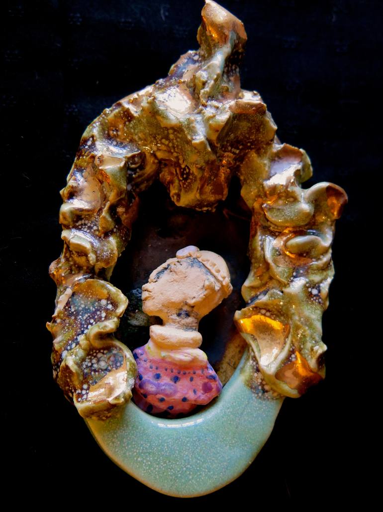 Lila. Cameo profile portrait of Maasai woman Sculpture by Kimberley ...