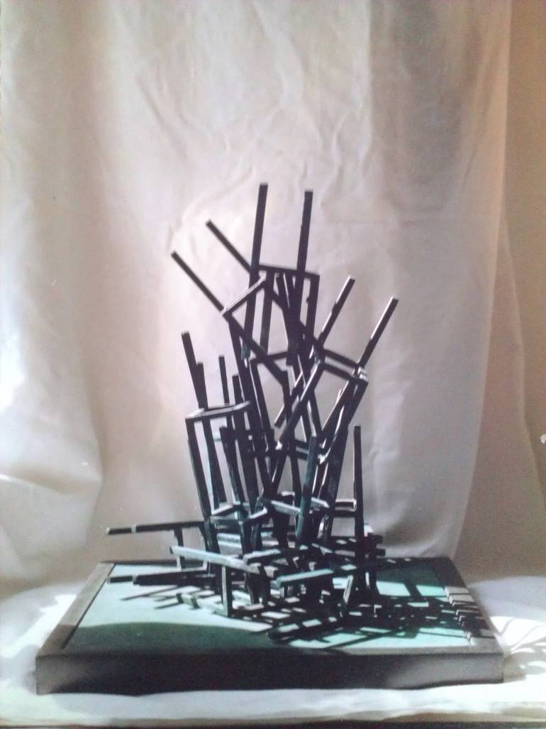 Bronze Chairs Sculpture by Harold Francis Bell | Saatchi Art