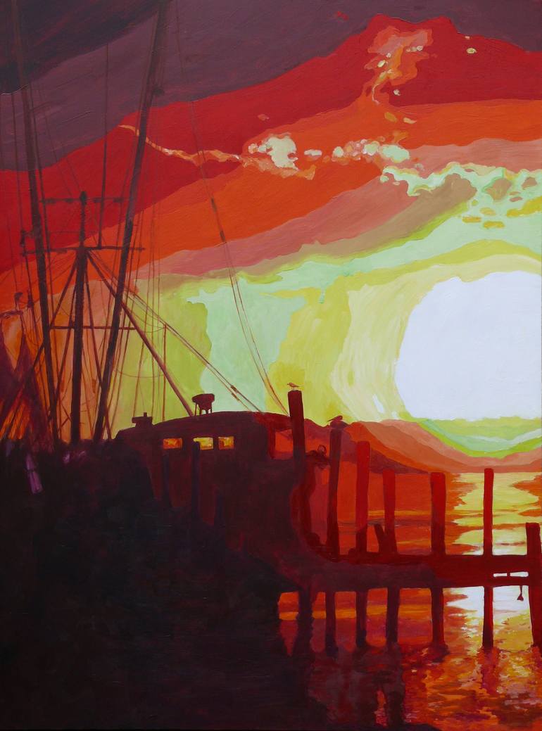 Island Girl Painting by Sandra Baker-Hinton | Saatchi Art
