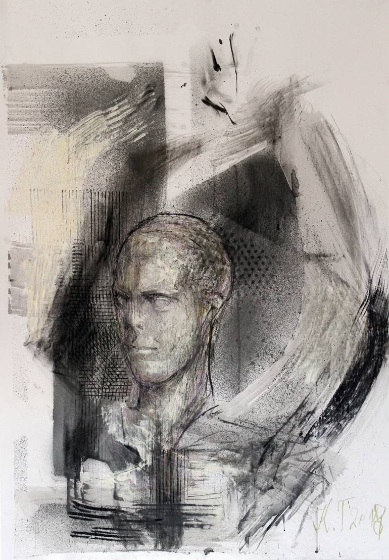 antique man No 5 Drawing by Goran Knezevic | Saatchi Art