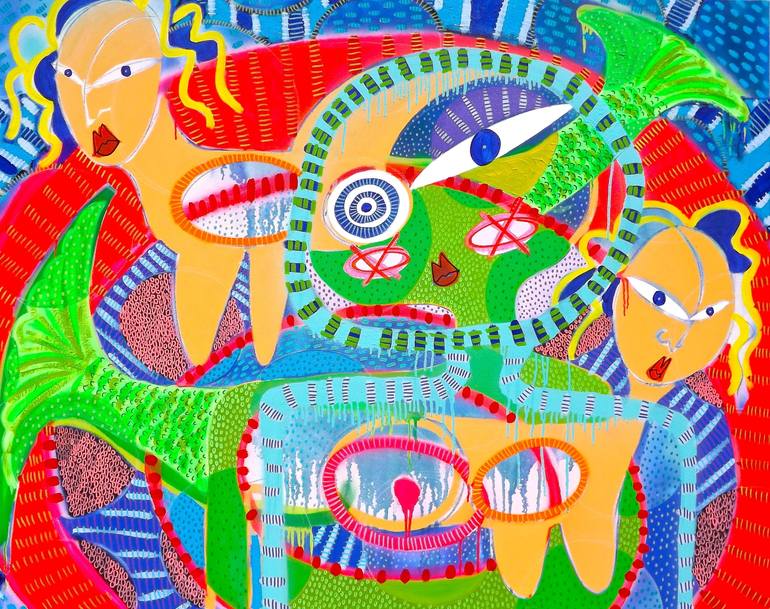 La Sirena Painting by Jon Stucky | Saatchi Art