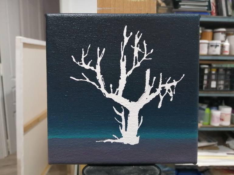 Disappearing Tree Painting by Leticia Gaspar | Saatchi Art