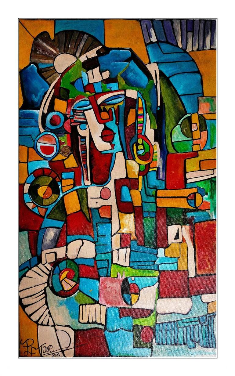 GEO ART Painting by Paresh More | Saatchi Art