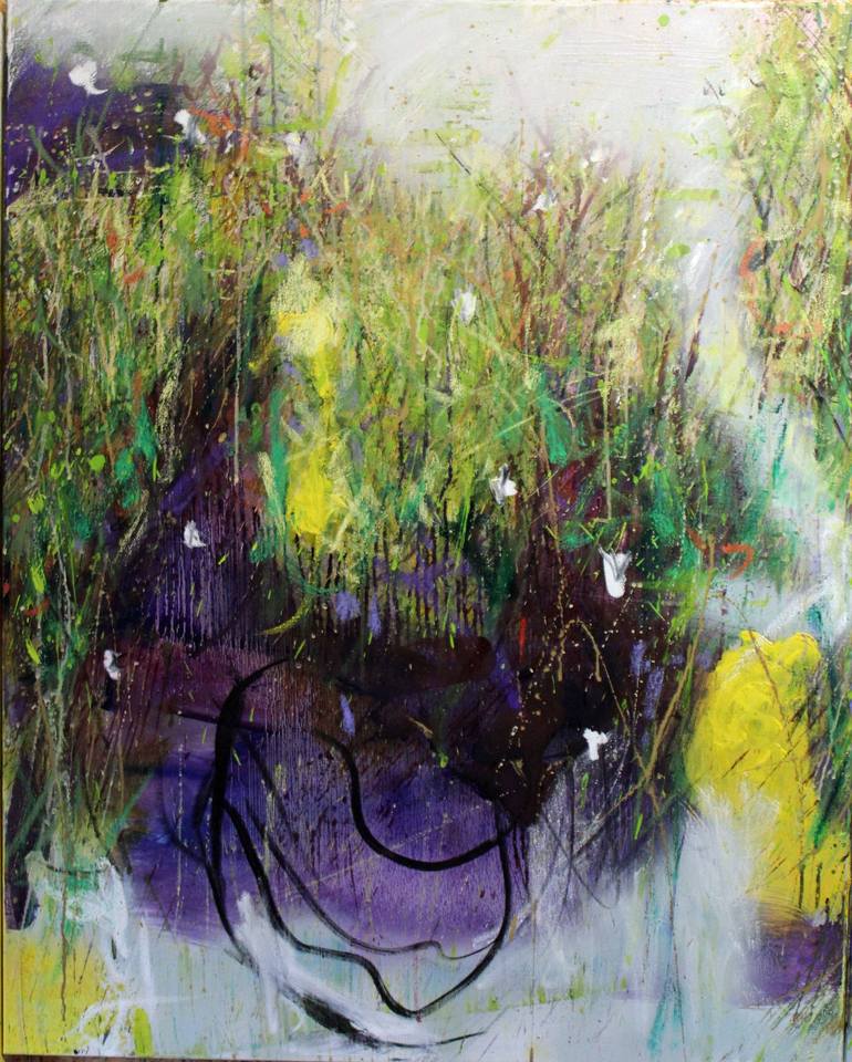 Butterflies, insects and dark Painting by Emily Puetter | Saatchi Art