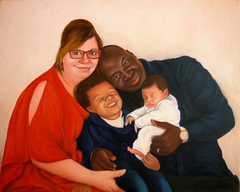 the Dosso family Painting by DAAM LÔ | Saatchi Art