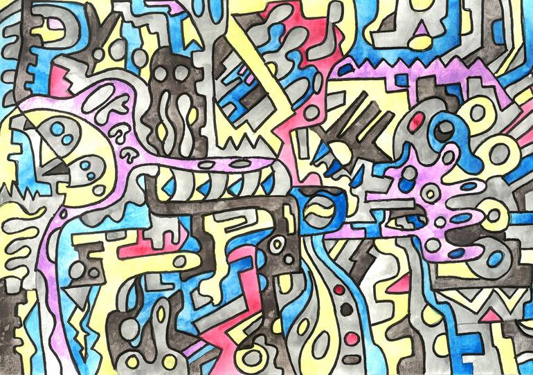 Analysis of contradictions. Painting by Vadim Koval | Saatchi Art