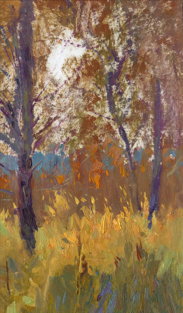 talkative foliage Painting by Oleksii Luchnikov | Saatchi Art