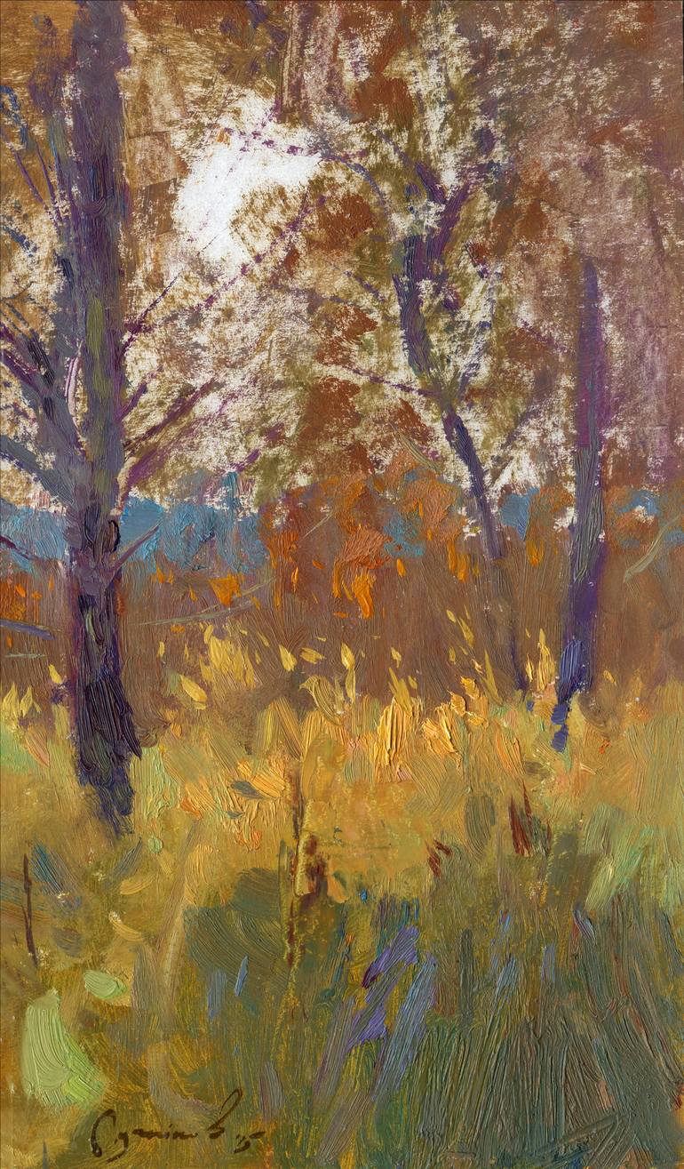 talkative foliage Painting by Oleksii Luchnikov | Saatchi Art