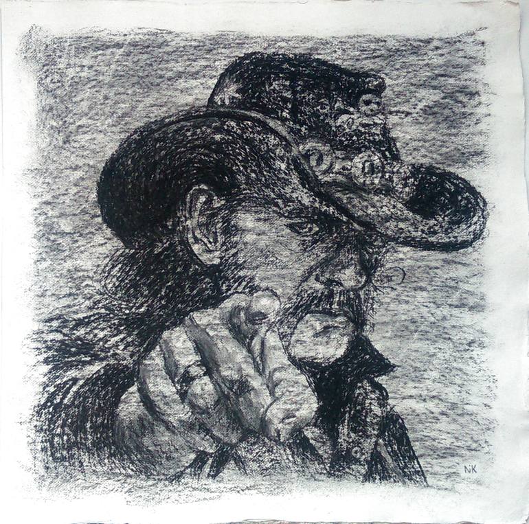'Lemmy' Drawing by Nick Pike | Saatchi Art