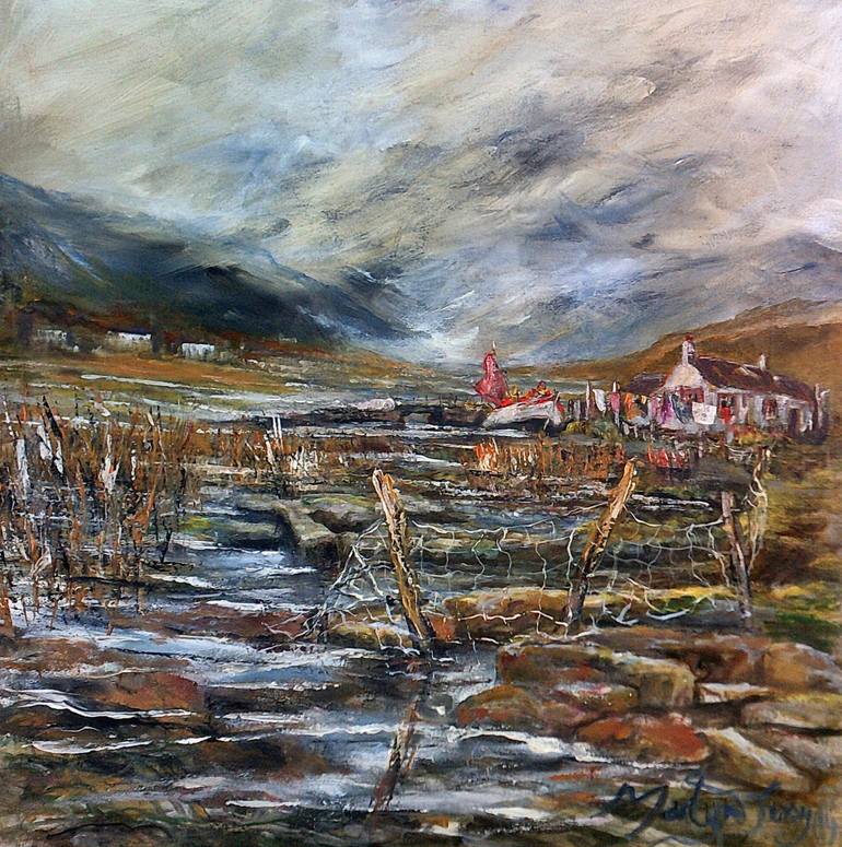 A Croft in the Borders Painting by Martyn White | Saatchi Art