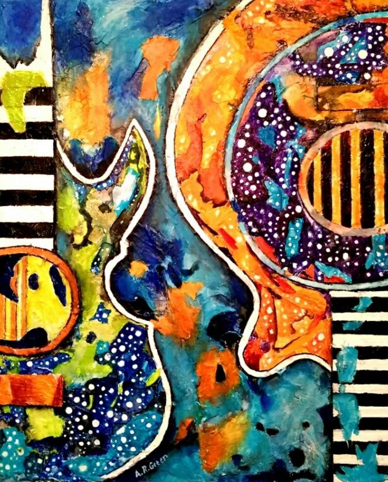 Electric Funk III Painting by Angela Green | Saatchi Art