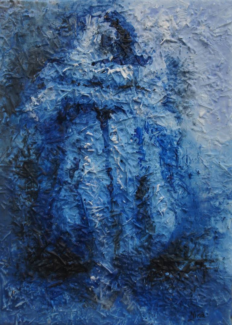 Blue Night Painting by Nina Fabunmi | Saatchi Art