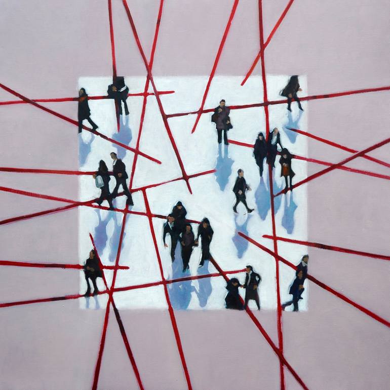 Intersection Painting by Inge Dompas | Saatchi Art